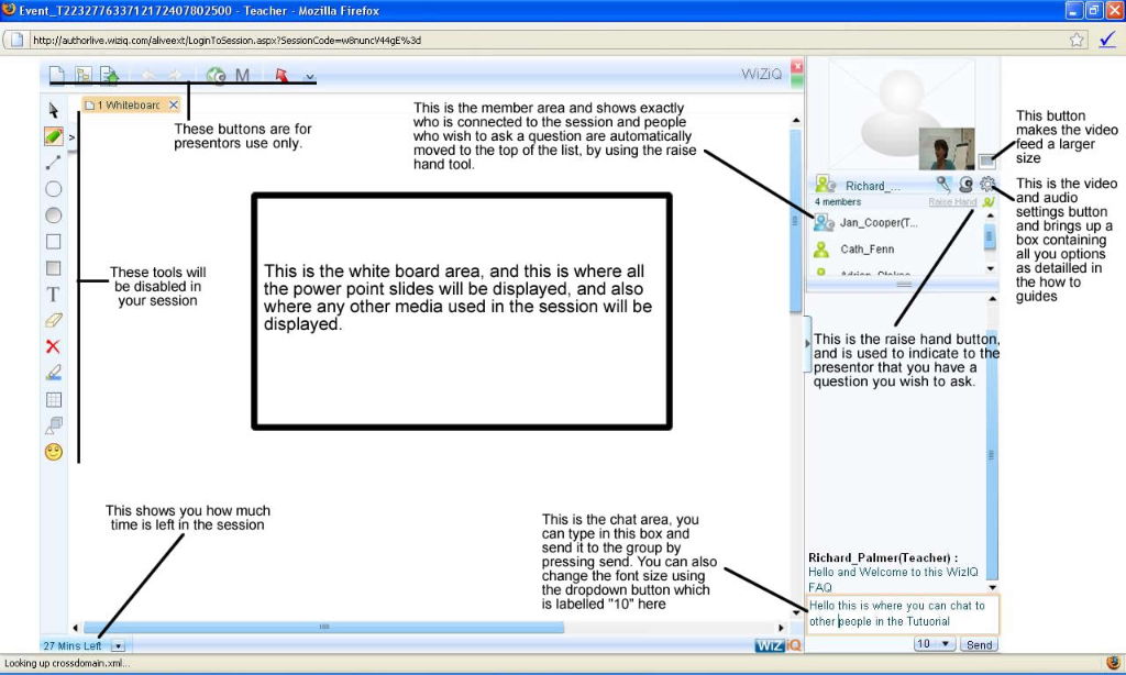 Using Wiziq Part 3: Negotiating the Virtual Classroom