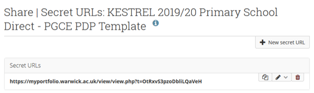 Generating your secret URL
