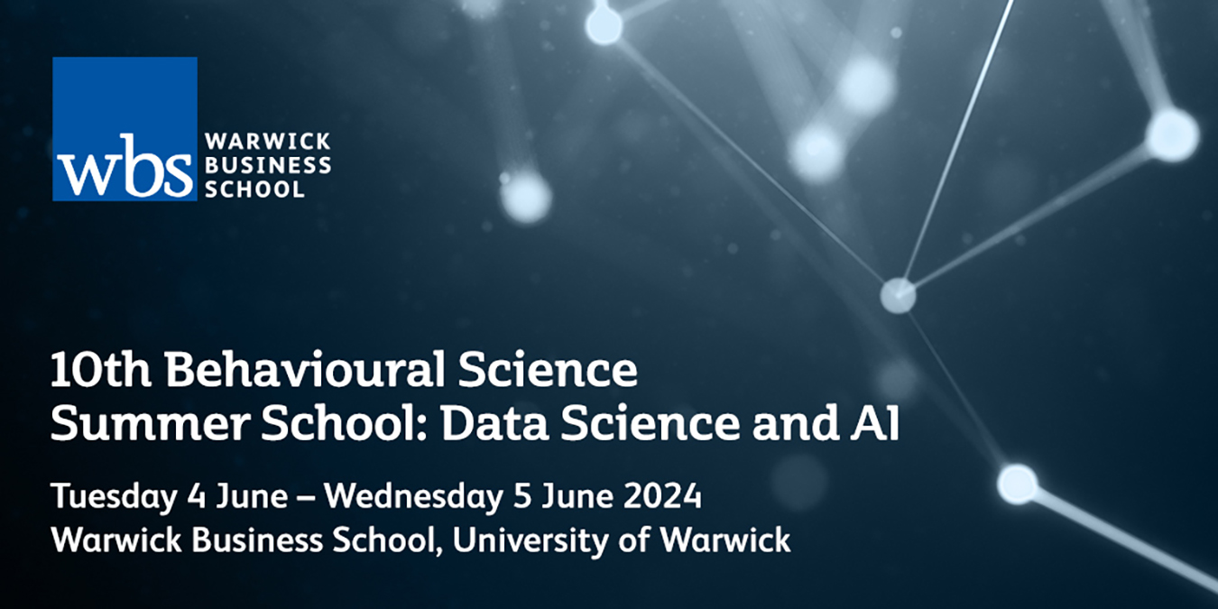 WBS Behavioural Science Summer School: Data Science & AI
